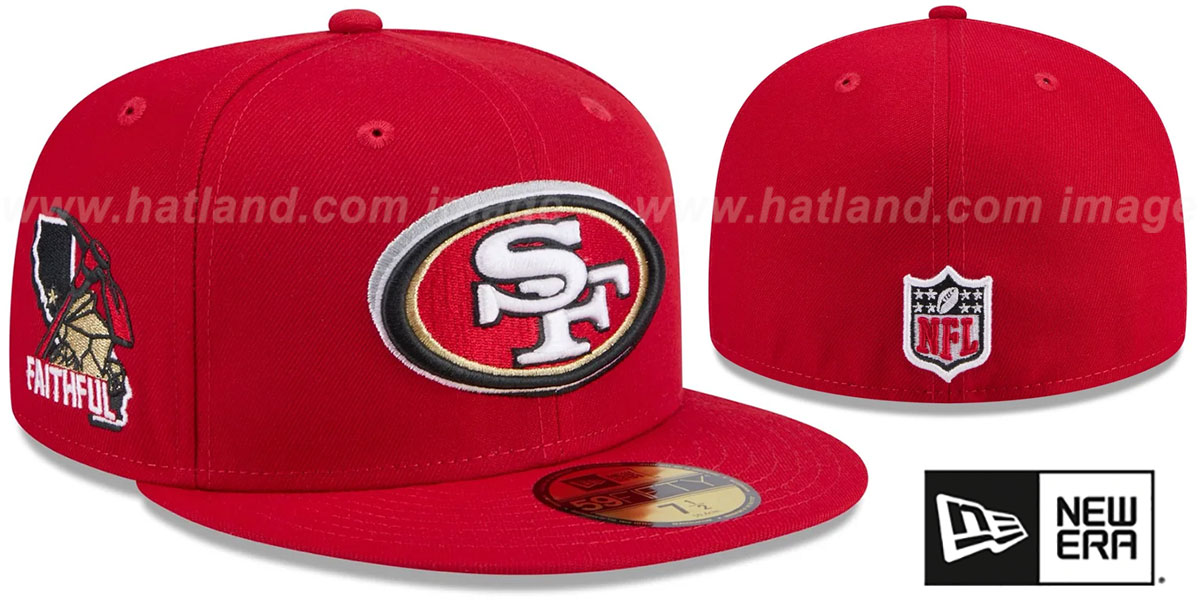 San Francisco 49ers 2024 NFL DRAFT Red Fitted Hat by New Era