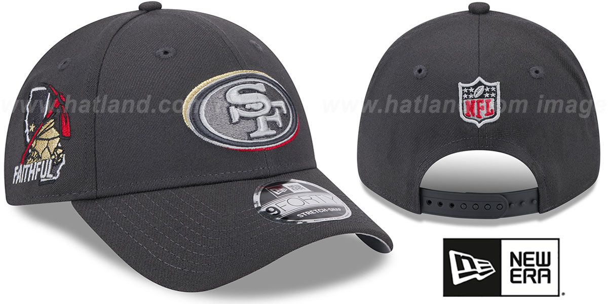 San Francisco 49ers 2024 NFL DRAFT STRETCH-SNAP Grey Hat