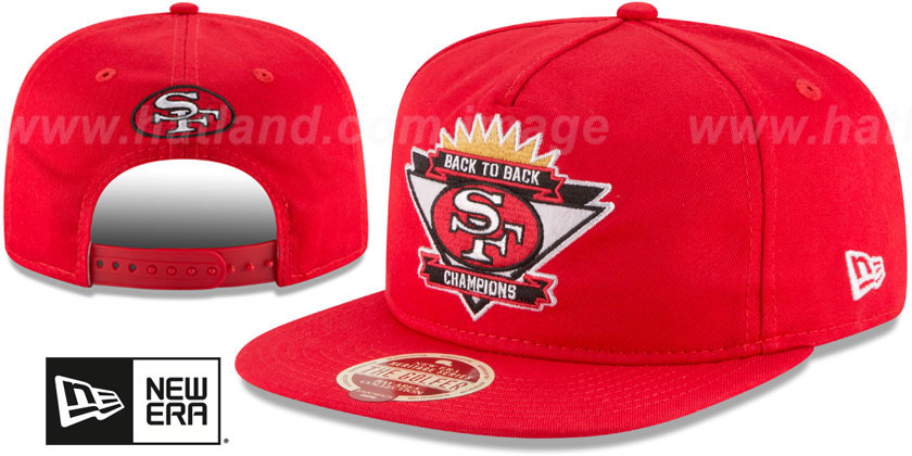 San Francisco 49ers BAY AREA BACK2BACK SNAPBACK Red Hat