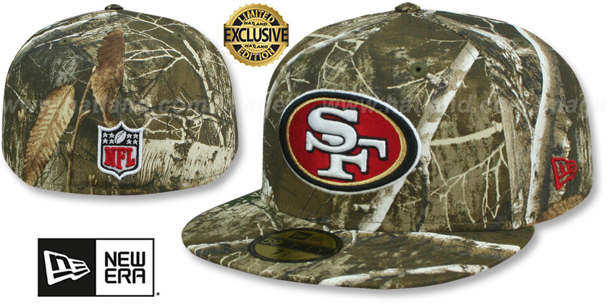 San Francisco 49ers NFL TEAM-BASIC Realtree Camo Fitted Hat
