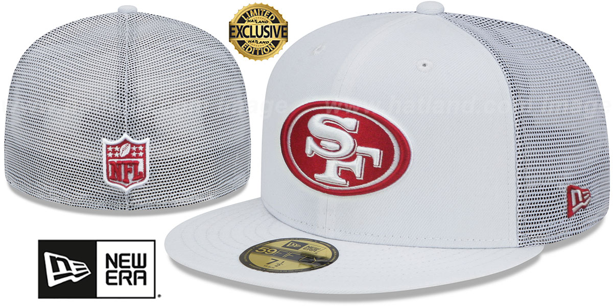 San Francisco 49ers TEAM-BASIC TRUCKER White Fitted Hat