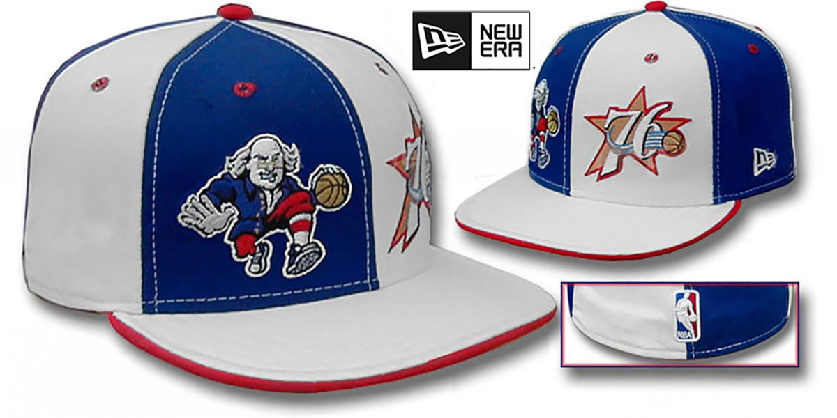 Philadelphia 76ers BEN FRANKLIN DW Royal-White Fitted Hat