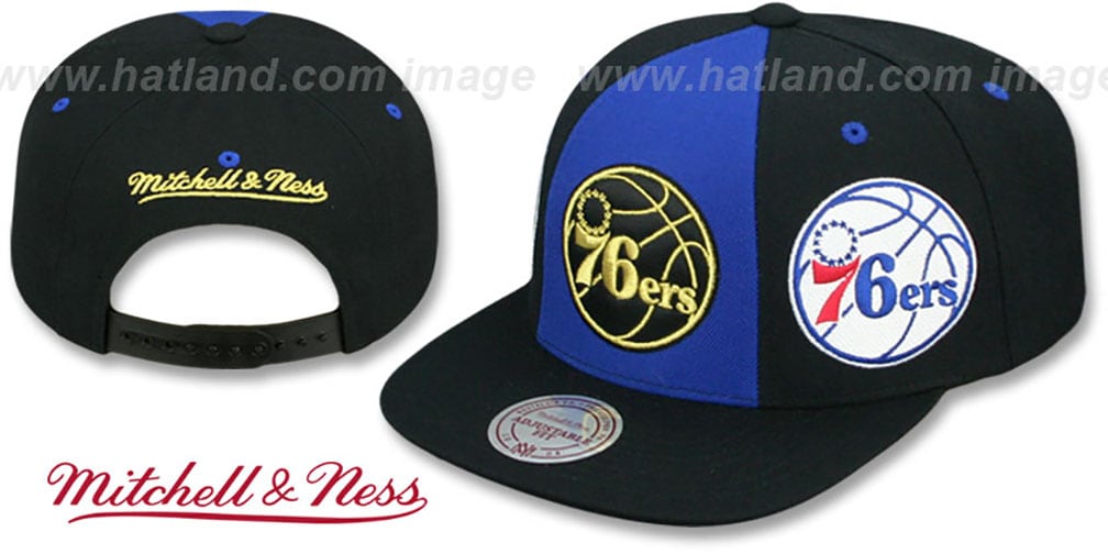 Philadelphia 76ers TRIPLE STACK SNAPBACK Royal-Black Hat