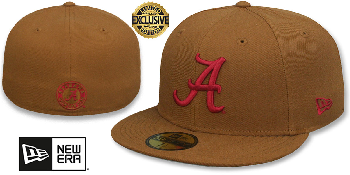 Alabama NCAA TEAM-BASIC Copper Fitted Hat by New Era