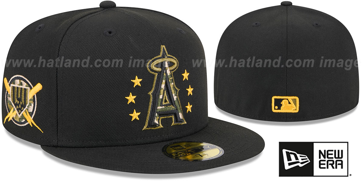 Los Angeles Anaheim Angels 2024 ARMED FORCES STARS N STRIPES Hat