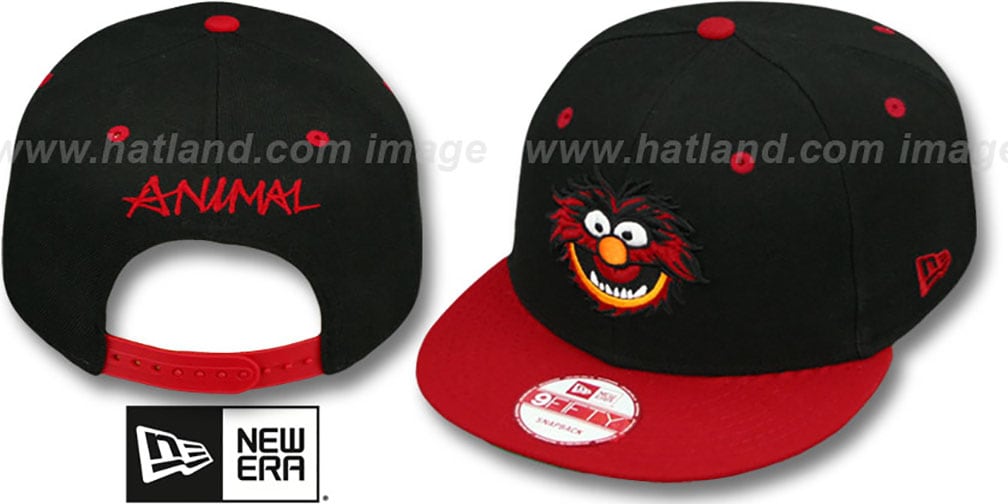 Animal MUPPETS Black-Red Snapback Hat by New Era