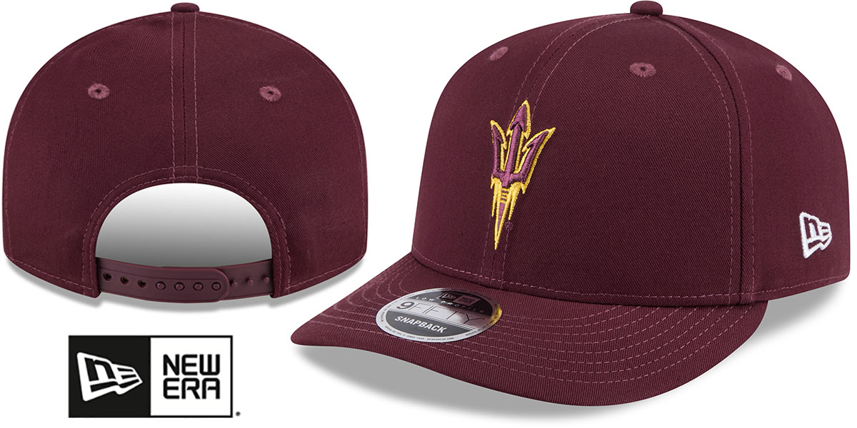 Arizona State LOW-CROWN TEAM-BASIC SNAPBACK Burgundy Hat