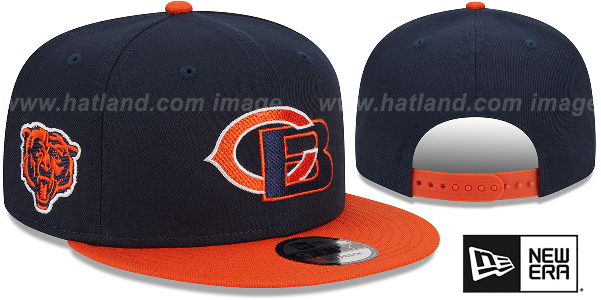 Chicago Bears NFL LIGATURE SNAPBACK Navy-Orange Hat