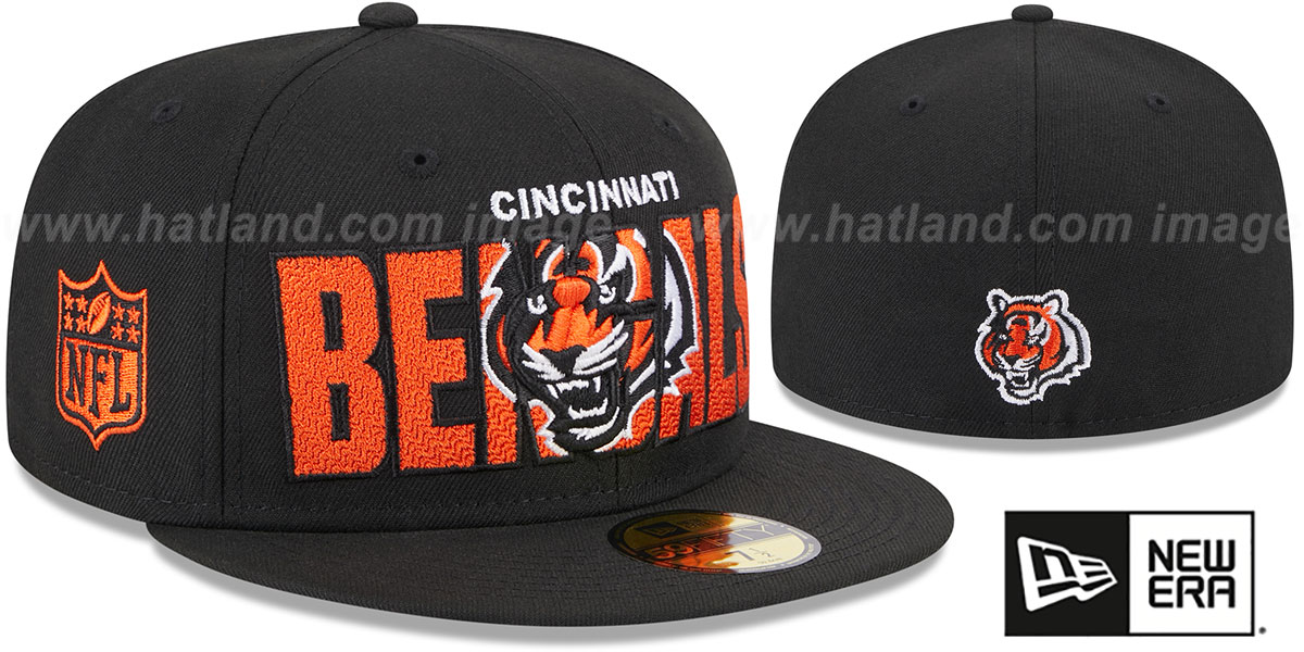 Cincinnati Bengals 2023 NFL DRAFT Black Fitted Hat