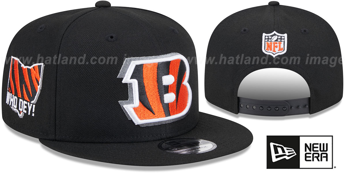 Cincinnati Bengals 2024 NFL DRAFT SNAPBACK Black Hat