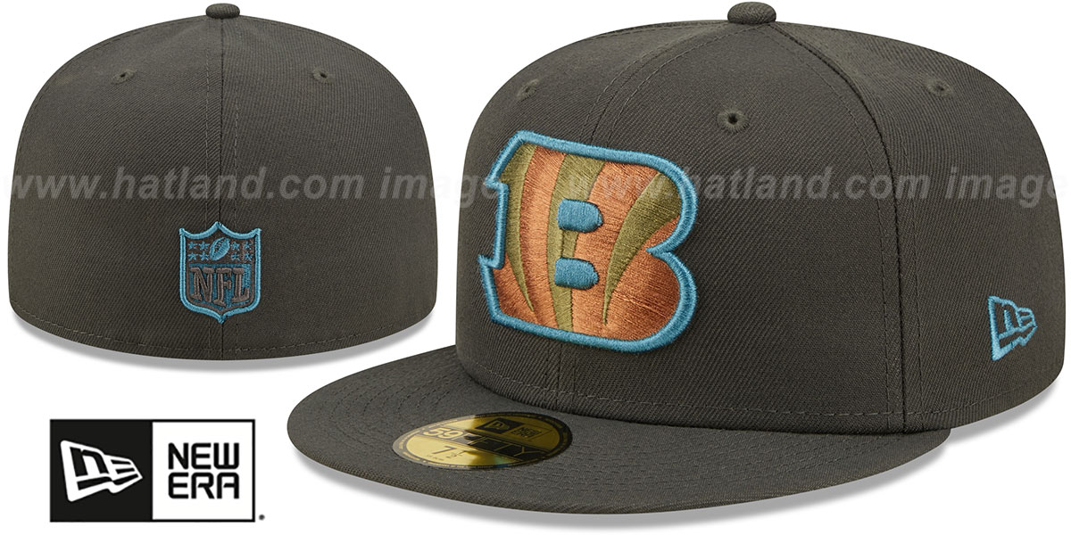 Cincinnati Bengals COLOR PACK MULTI Charcoal Fitted Hat