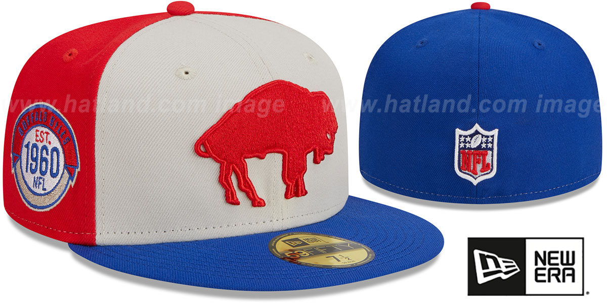 Buffalo Bills HISTORIC SIDELINE PINWHEEL Fitted Hat