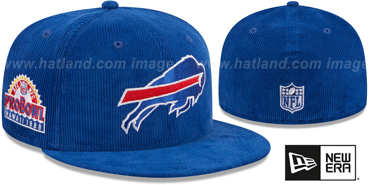 Buffalo Bills OLD SCHOOL CORDUROY SIDE-PATCH Royal Fitted Hat
