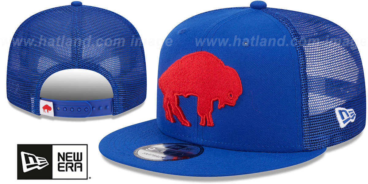 Buffalo Bills THROWBACK TEAM-BASIC TRUCKER SNAPBACK Royal Hat