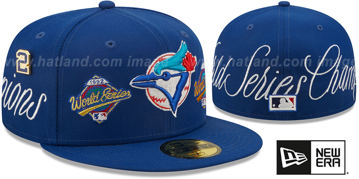 Toronto Blue Jays HISTORIC CHAMPIONS Royal Fitted Hat