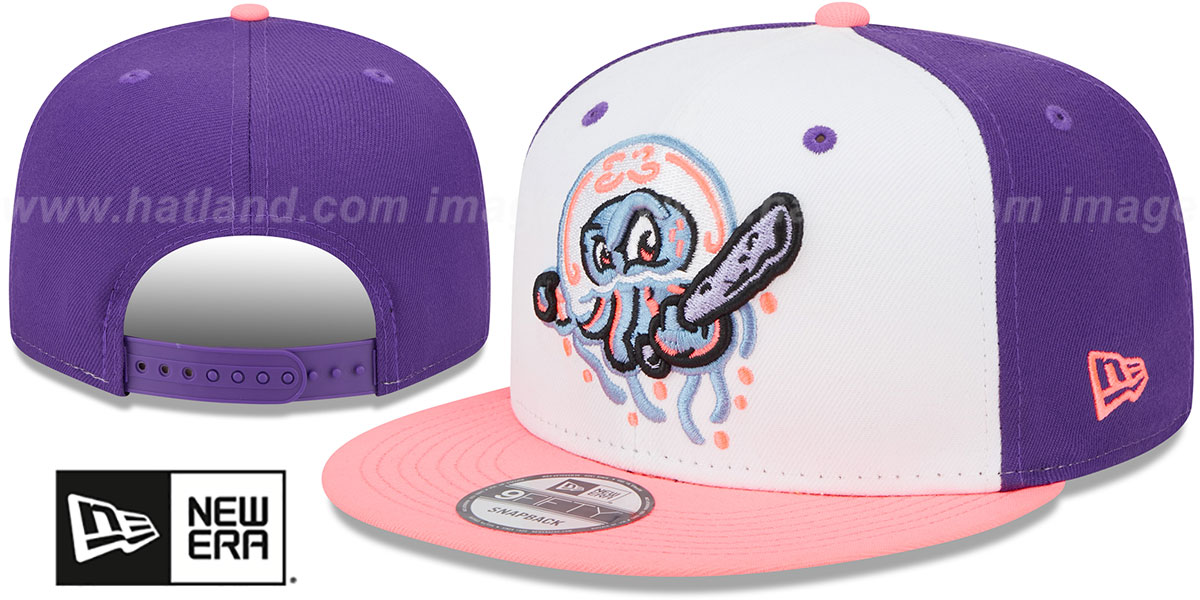 Jersey Shore Blueclaws COPA SNAPBACK White-Purple-Pink Hat