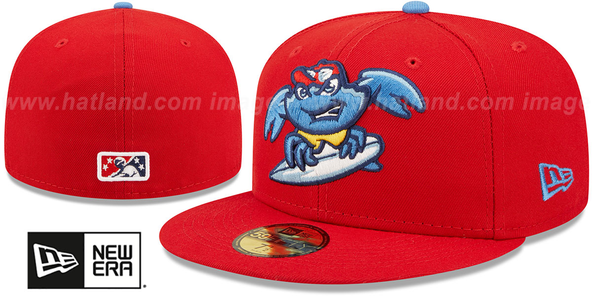Jersey Shore BlueClaws MILB ONFIELD HOME Red Fitted Hat