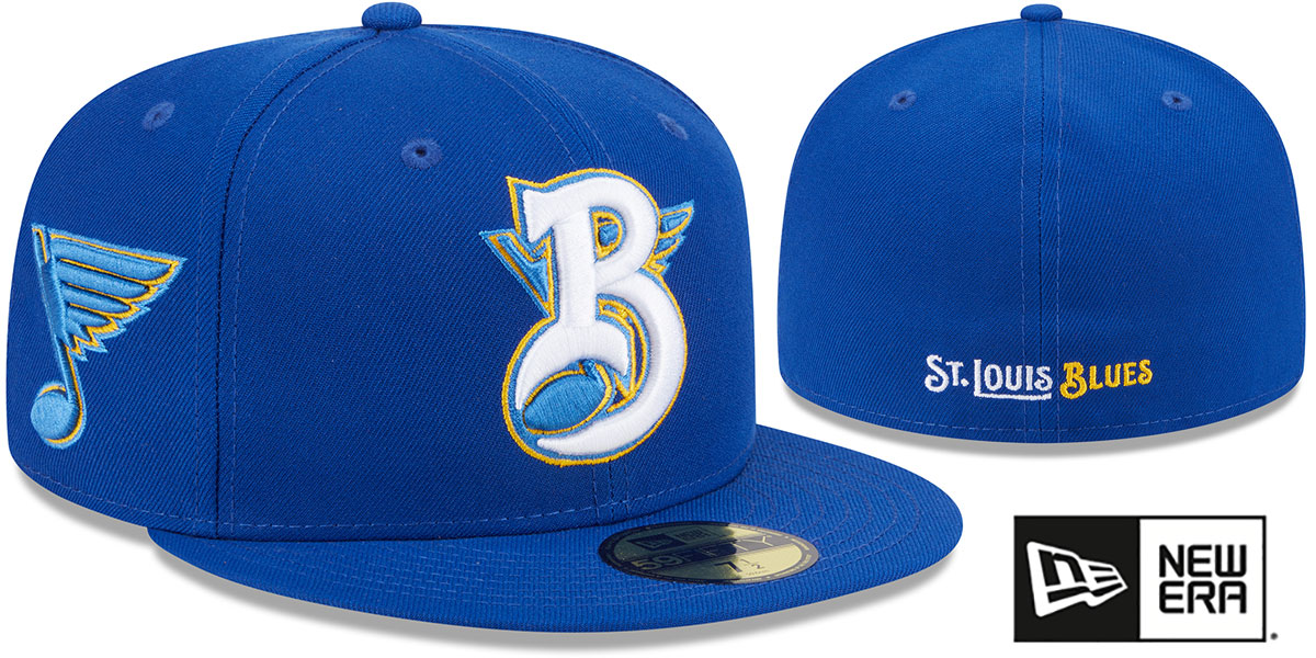 St Louis Blues DECEPTOR Royal Fitted Hat by New Era