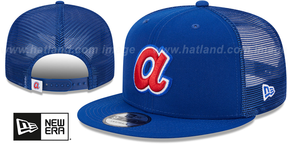 Atlanta Braves COOP TEAM-BASIC TRUCKER SNAPBACK Royal Hat