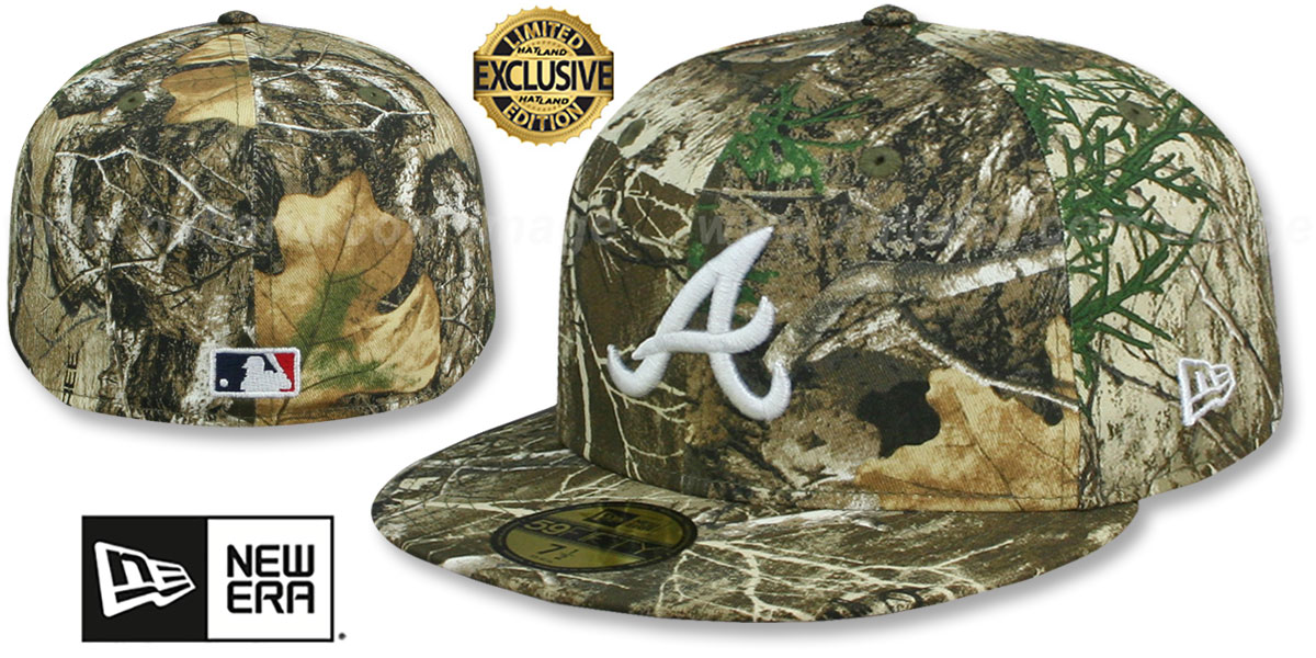 Atlanta Braves MLB TEAM-BASIC Realtree Camo Fitted Hat