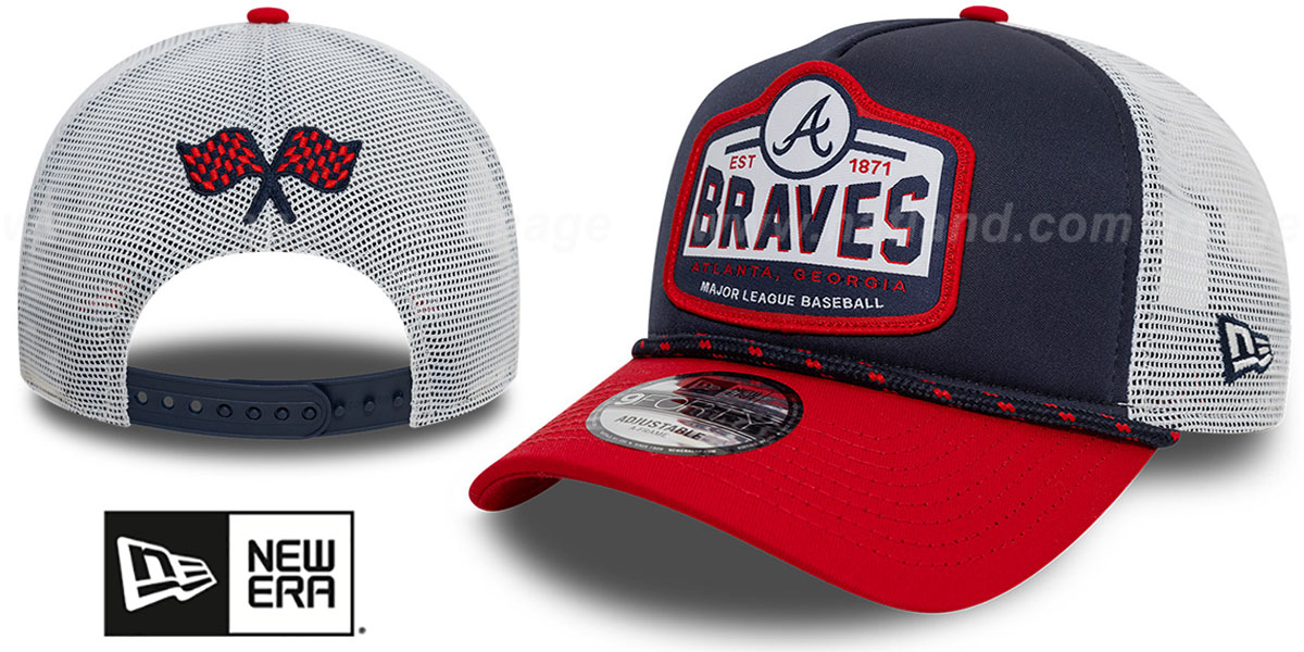 Atlanta Braves RALLY DRIVE A-FRAME TRUCKER SNAPBACK Navy-White Ha