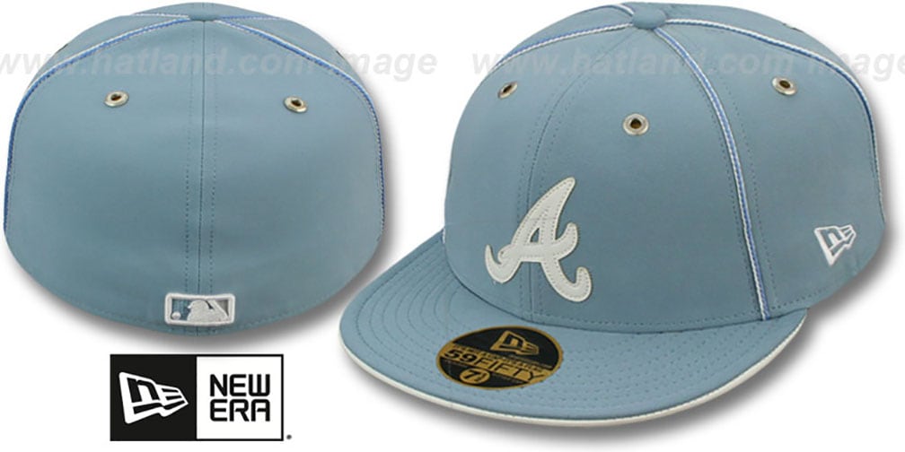 Atlanta Braves SKY BLUE DaBu Fitted Hat by New Era