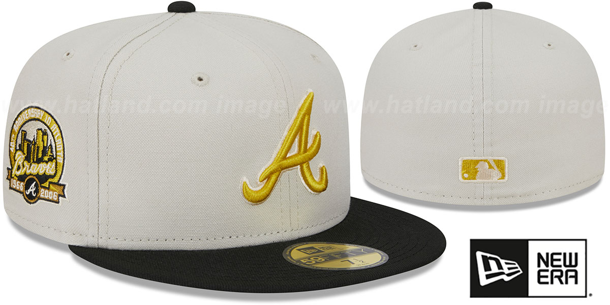 Atlanta Braves TWO-TONE STONE Fitted Hat by New Era