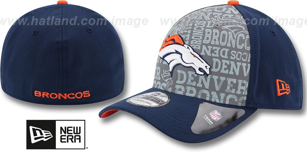 Denver Broncos 2014 NFL ALT DRAFT FLEX Navy Hat by New Era