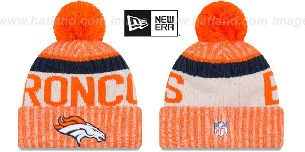 Denver Broncos 2017 STADIUM BEANIE Orange Knit Hat