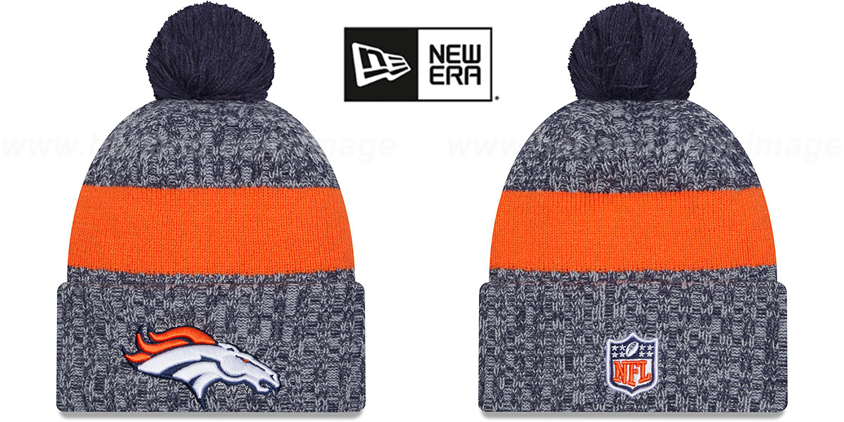 Denver Broncos 2023 SIDELINE Knit Beanie Hat by New Era