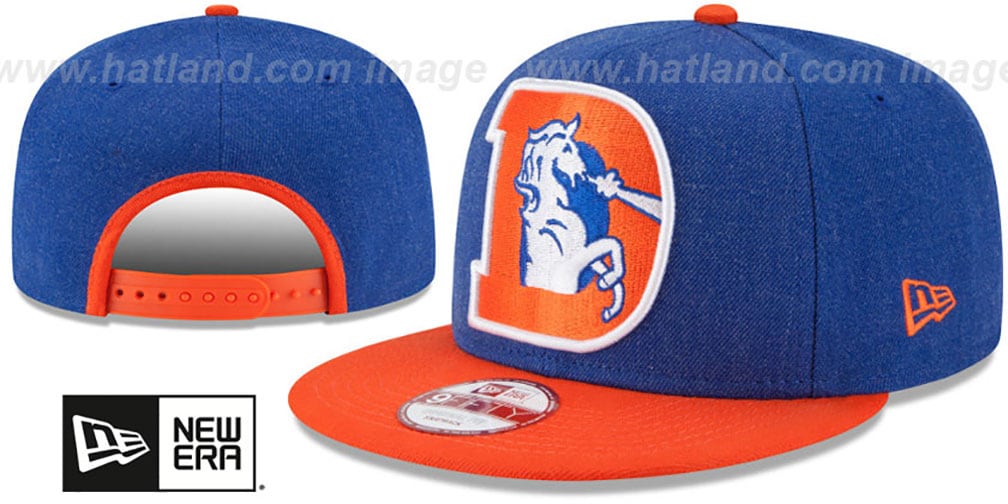 Broncos LOGO GRAND THROWBACK SNAPBACK Royal-Orange Hat