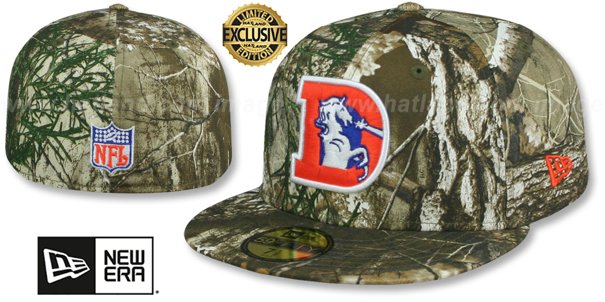 Denver Broncos NFL THROWBACK TEAM-BASIC Realtree Camo Fitted Hat
