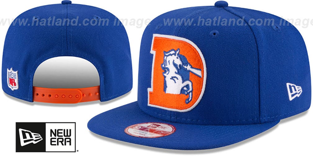 Denver Broncos RETRO-BASIC SNAPBACK Royal Hat by New Era