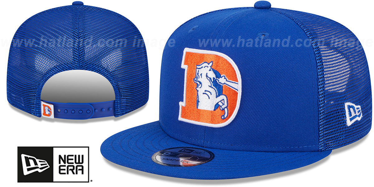 Denver Broncos THROWBACK TEAM-BASIC TRUCKER SNAPBACK Royal Hat