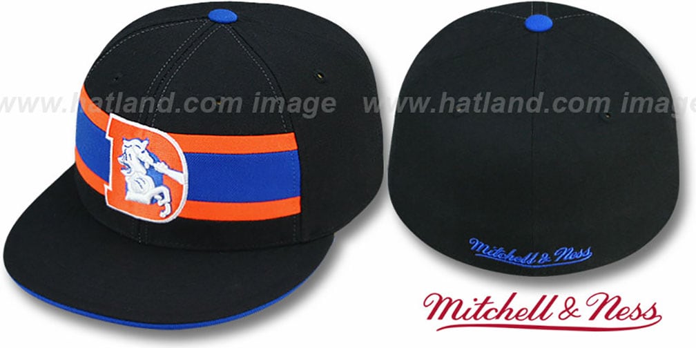 Broncos THROWBACK TIMEOUT Black Fitted Hat
