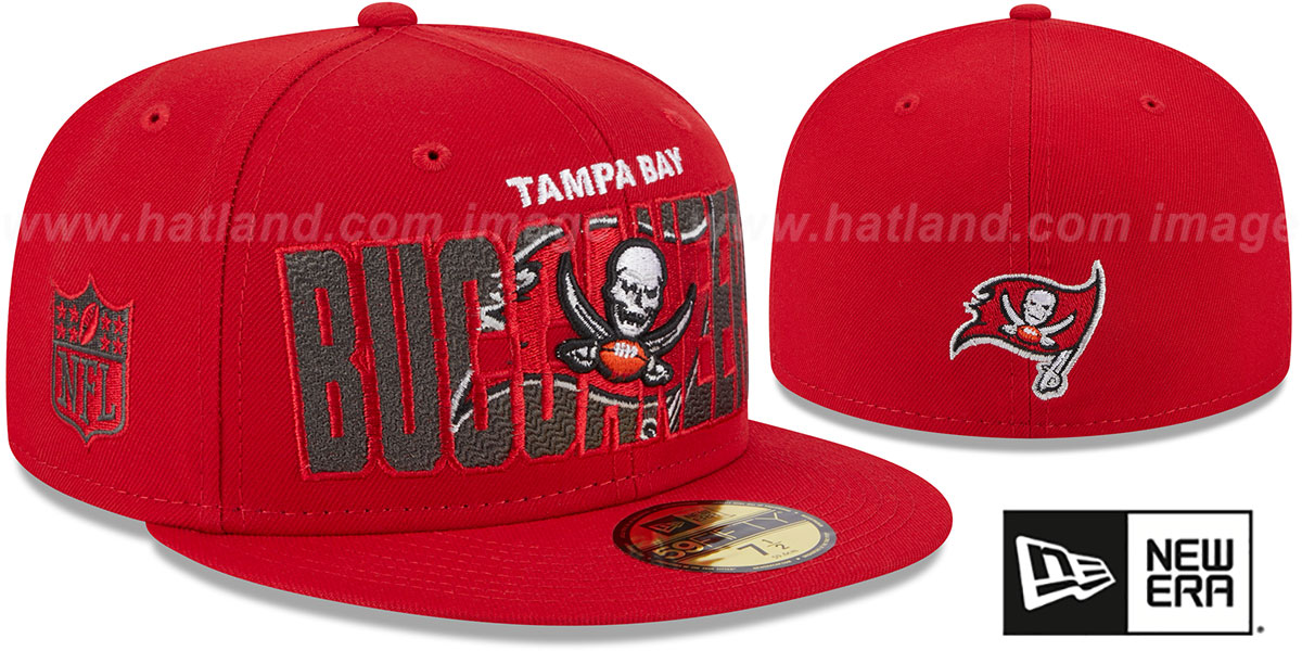 Tampa Bay Buccaneers 2023 NFL DRAFT Red Fitted Hat