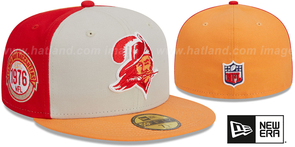 Tampa Bay Buccaneers HISTORIC SIDELINE PINWHEEL Fitted Hat