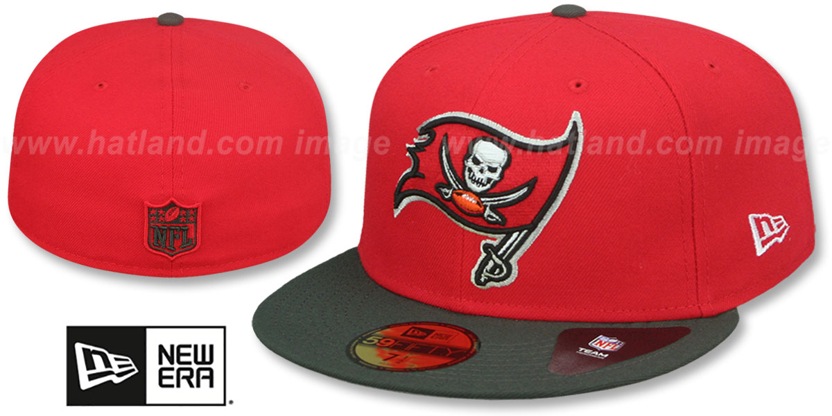 Tampa Bay Buccaneers NFL TEAM-BASIC Red-Grey Fitted Hat