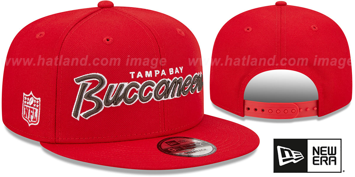 Tampa Bay Buccaneers SCRIPT-UP SNAPBACK Navy Hat by New Era