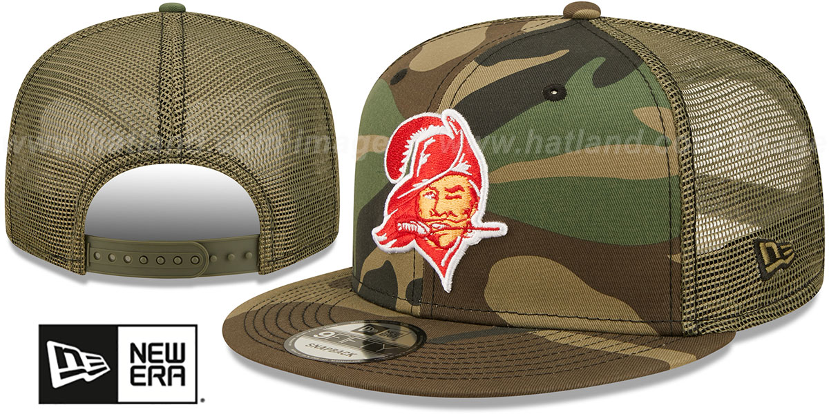 Tampa Bay Buccaneers THROWBACK ARMY CAMO TRUCKER Hat