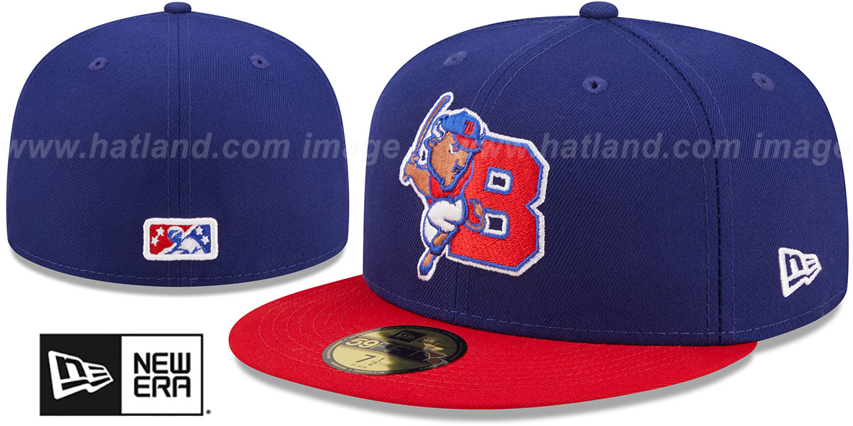 Buffalo Bisons MILB ONFIELD GAME Royal-Red Fitted Hat