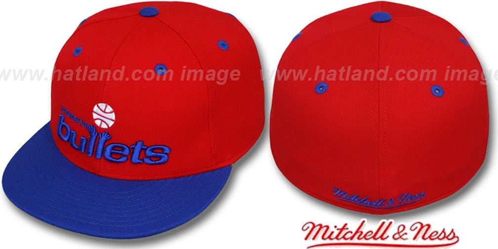 Washington Bullets 2T CLASSIC THROWBACK Red-Royal Fitted Hat