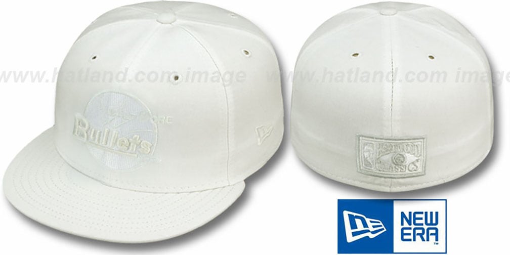 Baltimore Bullets HARDWOOD FADEOUT White Fitted Hat