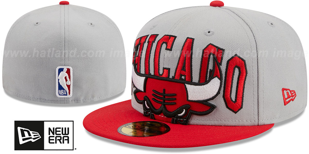Chicago Bulls 2023 NBA TIP OFF Grey-Red Fitted Hat