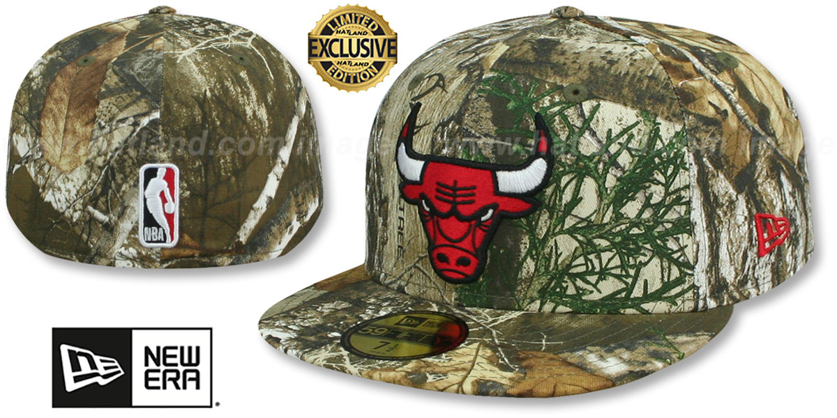 Chicago Bulls NBA TEAM-BASIC Realtree Camo Fitted Hat