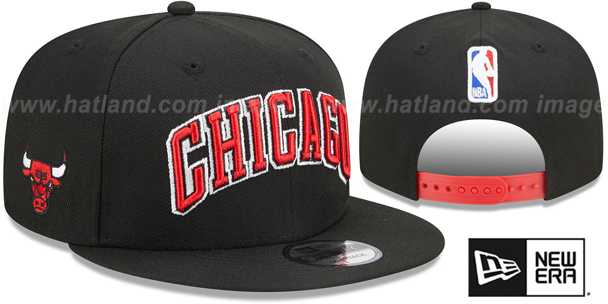 Chicago Bulls STATEMENT SNAPBACK Black Hat by New Era
