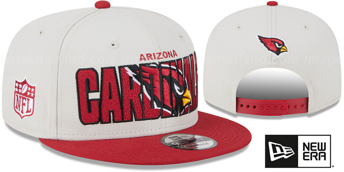 Arizona Cardinals 2023 NFL DRAFT SNAPBACK Stone-Burgundy Hat