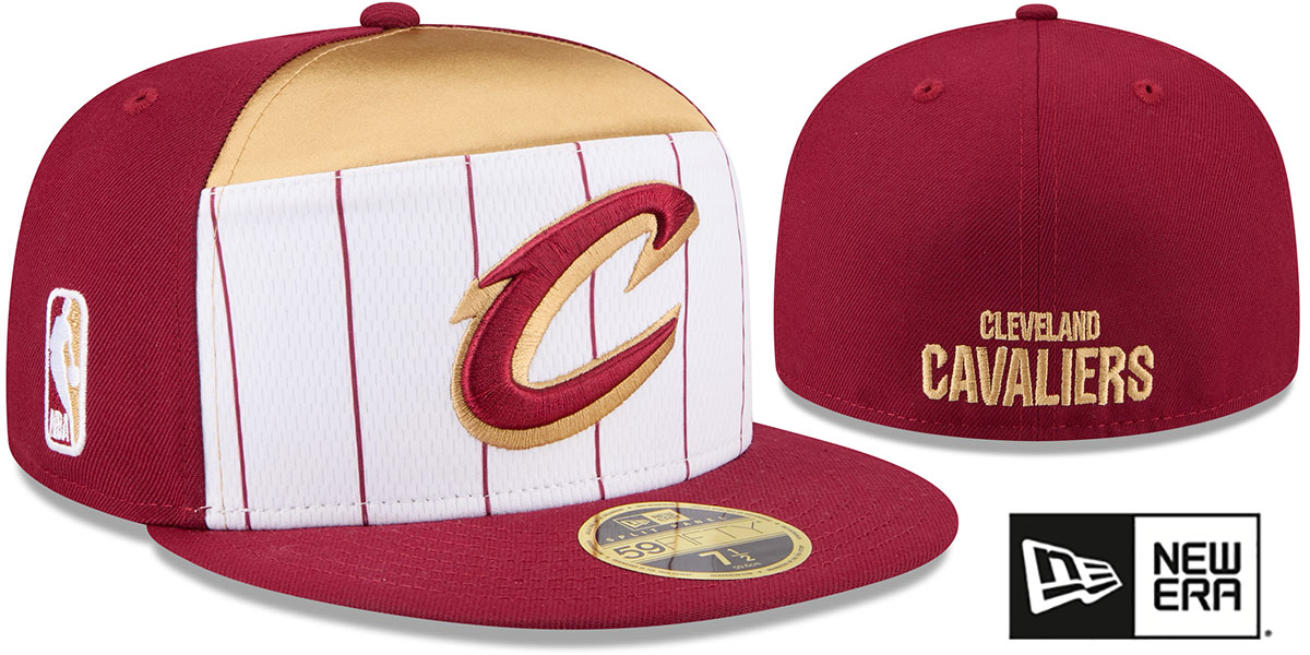 Cleveland Cavaliers 2025-26 NBA SPLIT PANEL TIP OFF Fitted Hat