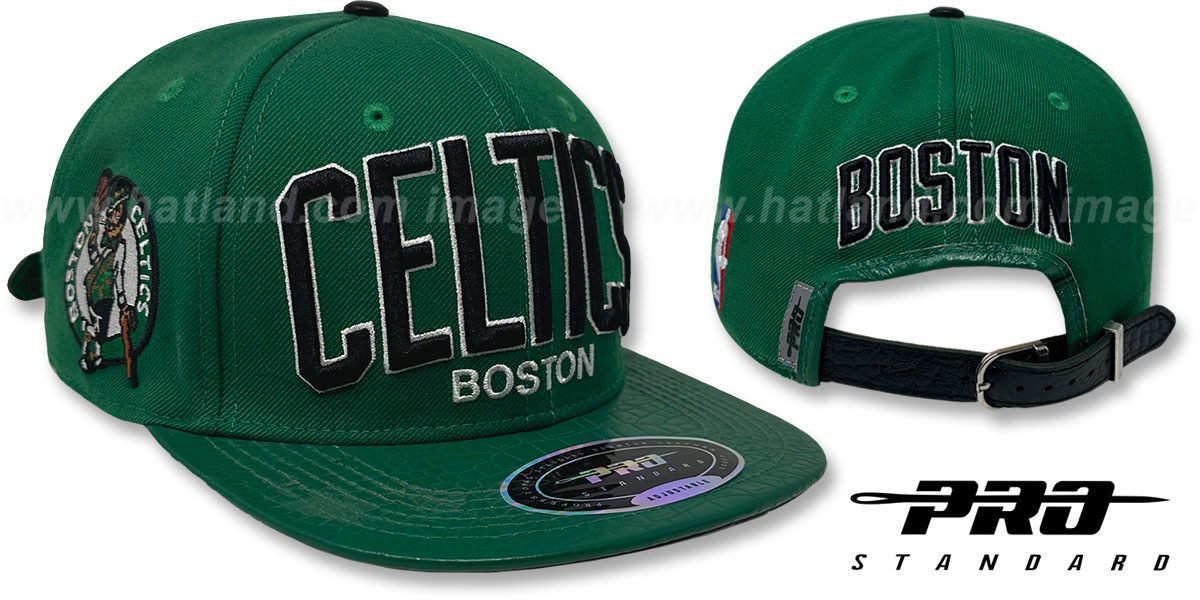 Boston Celtics RETRO-ARCH STRAPBACK Black-White Hat