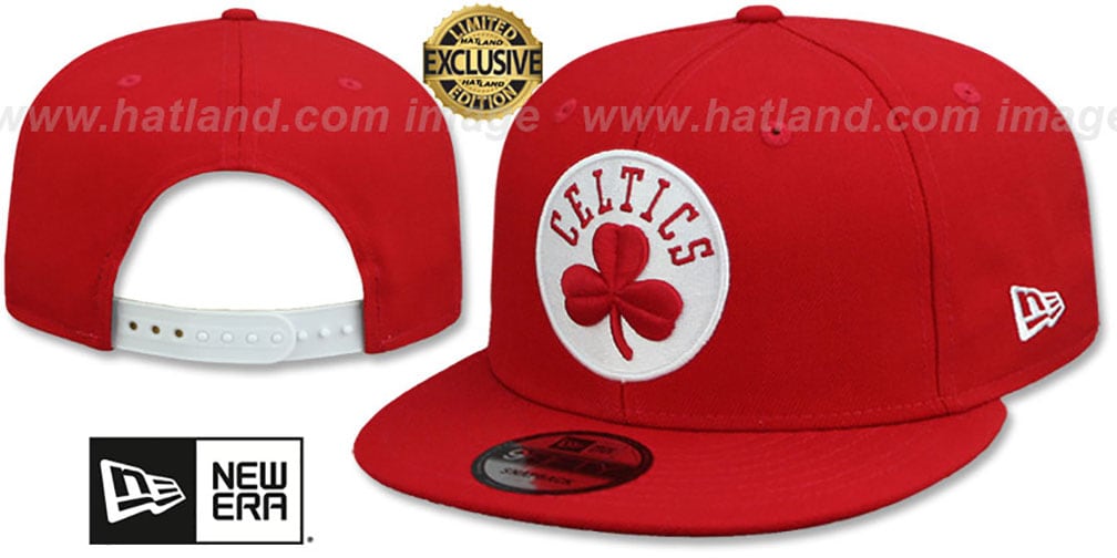 Boston Celtics TEAM-BASIC SNAPBACK Red-White Hat by New Era
